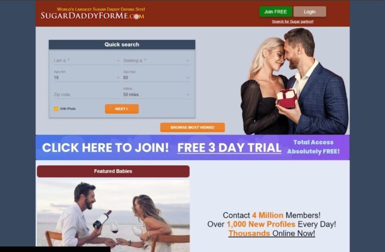 SugarDaddyForMe Dating Site: Find Your Sugar Daddy or Sugar Baby Today